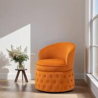 360 Degree Swivel Cuddle Barrel Accent Sofa Chairs, Round Armchairs ...