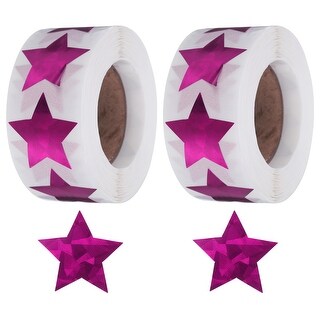 1000Pcs Shiny Star-Shaped Stickers 1 Inch Self-Adhesive Label - Bed ...