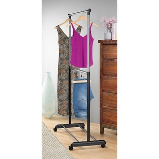 Whitmor 2-Tier Rolling Garment Rack - Bed Bath & Beyond - 38308703