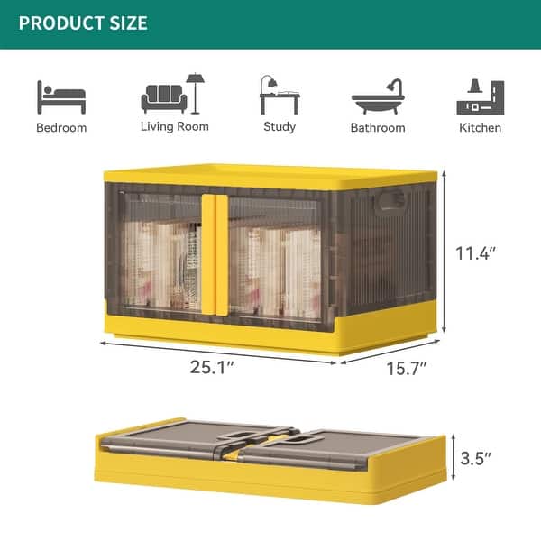 Modern Plastic Storage Closet Stackable Side Opening Collapsible ...