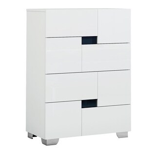 Aria Contemporary 4 Drawer Wood Dresser Chest - Bed Bath & Beyond ...