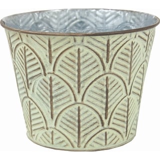 Embossed Green Leaves Planter - Bed Bath & Beyond - 36882191