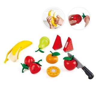 Hape Kitchen Healthy Fruits Food Playset, 8 Pieces, Kid's Wooden Toys ...