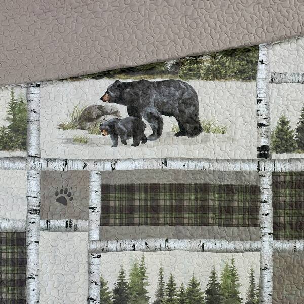Donna Sharp Bear Panels UCC 3-PC Quit Set - Bed Bath & Beyond - 32482423