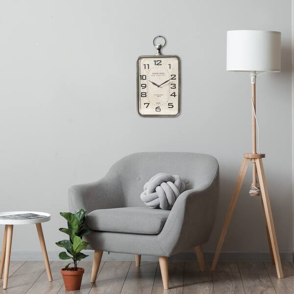 Metal Hanging Wall Clock with Handle - Bed Bath & Beyond - 31273139