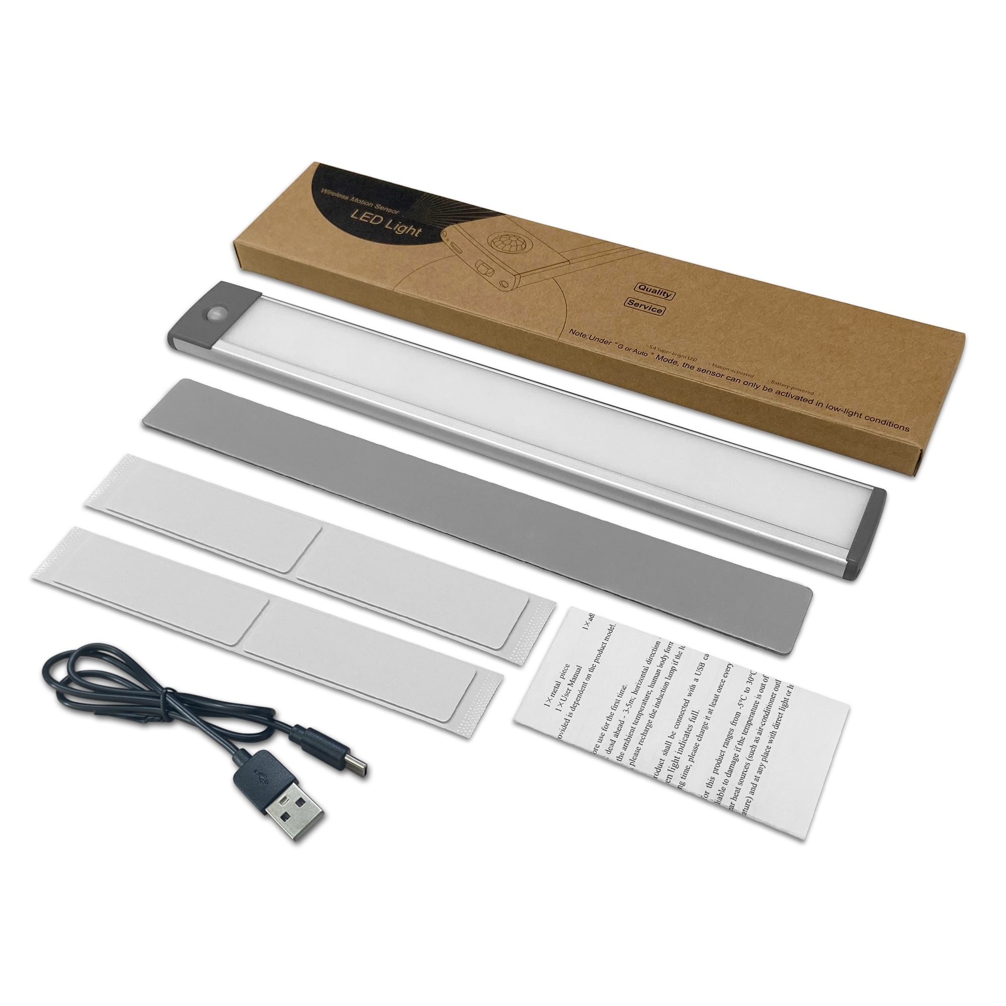 LEPOTEC 10Inch 45LED 8Colors Wireless Under Cabinet Light 1Set - Silver ...