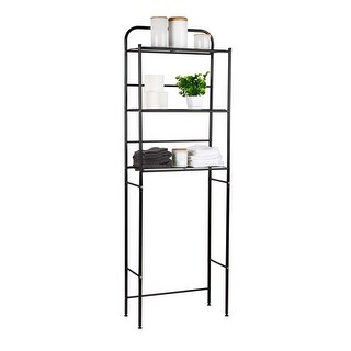 Mind Reader Alloy Collection, 3-Tier Over the Toilet Space Saver Rack ...