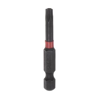 T25 Magnetic Security Impact Torx Screwdriver Bit 1/4" Hex Shank 2 ...