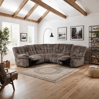 Power Sectional Dark Brown Center Console Power Outlet 1PC - Bed Bath ...