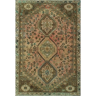 Vintage Distressed Octavia Rust/Green Rug - 3'10" x 5'6" - Bed Bath ...