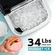 Euhomy IM002NBL Black Countertop Portable Nugget Ice Maker - Bed Bath ...