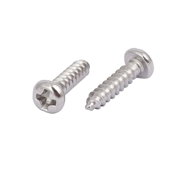 M3x12mm 304 Stainless Steel Phillip Round Pan Head Self Tapping Screws ...