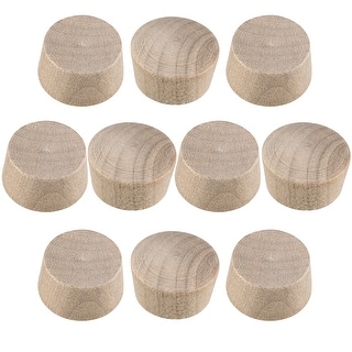 Wood Button Top Plugs Cherry Hardwood Furniture Plugs, 100 Pcs - 1/2"x9 ...