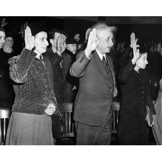 Albert Einstein Taking His Oath Of Citizenship Also Taking Swearing ...