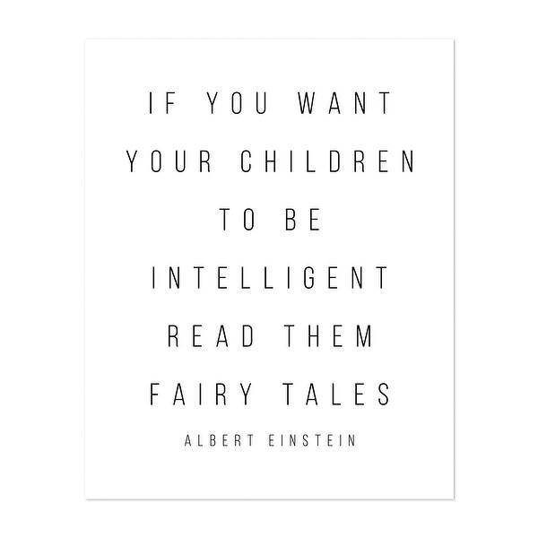 Typography Albert Einstein Black White People Art Print/Poster - Bed ...