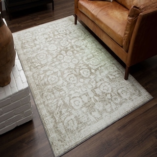 Mohawk Home Baikal Distressed Floral Area Rug - Bed Bath & Beyond ...