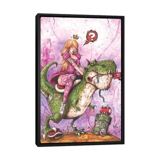 iCanvas "Princess Peach" by Marcelo Ventura Framed Canvas Print - Bed ...