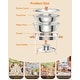 5QT 6-Piece Hot Pot Buffet Set, Round Stainless Steel Hot Pot and Food ...