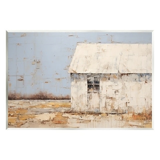 Stupell Rustic White Barn Wall Plaque Art Design by Ramona Murdock ...