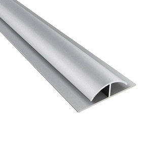 FASÄDE 47 in. Decorative Vinyl Divider Trim Argent Silver (5 Pack) - 5 ...