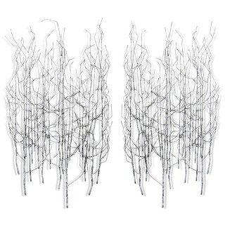 StyleCraft Winterland - Set Of Two Metal Wall Tree Branch Designs - Bed ...