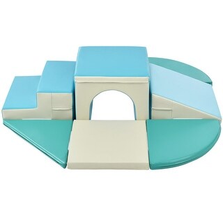 Soft Climb and Crawl Foam Playset 9 in 1 , Safe Soft Foam Nugget Block ...