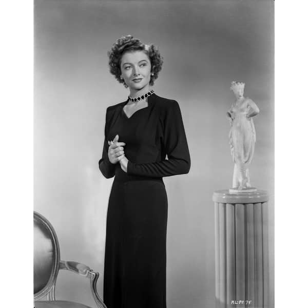 Myrna Loy standing in Long Sleeve Dress Photo Print - Bed Bath & Beyond ...