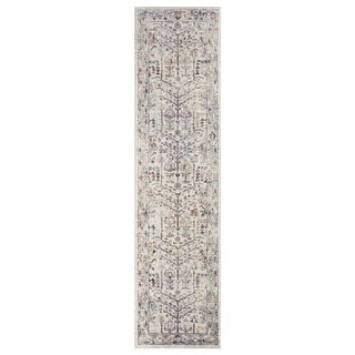 Livvie Blue and Orange Multi-Color Distressed Runner Rug - Bed Bath ...