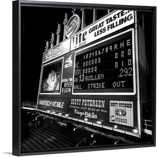 "Scoreboard in a baseball stadium, U.S. Cellular Field, Chicago, Cook ...