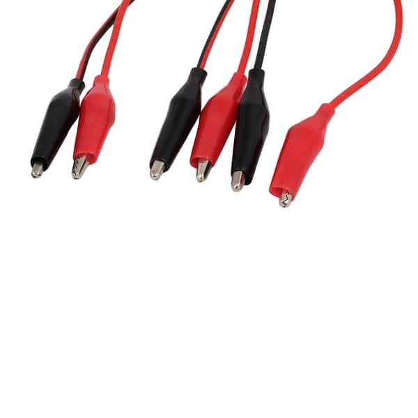 3 Pairs Alligator Connector Cable Jumper Wire Test Leads 1m Length ...
