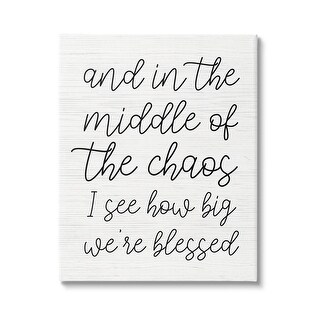 Stupell How Big We're Blessed Uplifting Canvas Wall Art by Lil' Rue ...