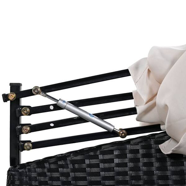 Oval Daybed Sunbed Outdoor Rattan Frame Furniture Recliner Sets ...