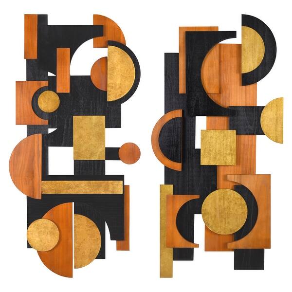 "Amber Embraces I & II" Hand Made & Hand Finished Dimensional Solid ...