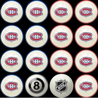Home & Away Billiard Ball Set - NHL- Montreal Canadiens - Bed Bath ...