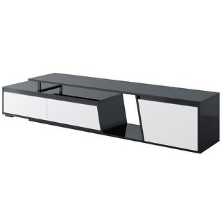 Minimalist Rectangle Extendable TV Stand 2 Drawers and 1 Cabinet - Bed ...