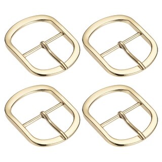 4Pcs Single Prong Belt Buckle Oval Center Bar Buckles for Belt - Bed ...