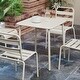 Sera Square Table Outdoor Courtyard Table Villa Open Air Dining Table ...