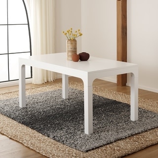 SAFAVIEH Gael White Rectangle Dining Table - 60 in. W x 34 in. D x 30 in. H - Bed Bath & Beyond ...