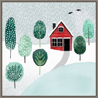 Christmastown II by Grace Popp Framed Canvas Wall Art - Bed Bath ...