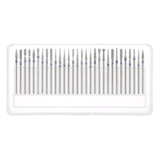 30pcs Nail Drill Bits Set 1/9" Diamond Sand Grinding Head Polishing ...