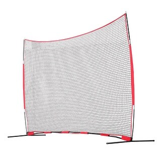 16 x 10 Feet Portable Sports Barrier Netting with Powder Coated Steel ...