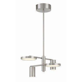 George Kovacs Swivel Brushed Nickel LED Lights Chandelier - Bed Bath ...