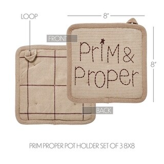 Connell Prim & Proper Pot Holder Set of 3 8x8 - Bed Bath & Beyond ...