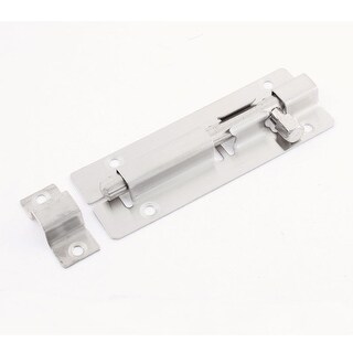 Stainless Steel Gate Lock Safety Door Barrel Bolt Latch Hasp Stapler 4 ...