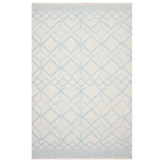 ECARPETGALLERY Sienna Blue Wool Rug - 5'3 x 8'1 - Bed Bath & Beyond ...