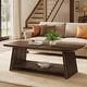 47-Inch Solid Wood Coffee Table, Rustic Coffee Table with Storage - Bed ...