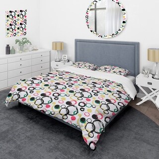 Designart 'Multi Bright Pattern' Modern Duvet Cover Set - Bed Bath ...