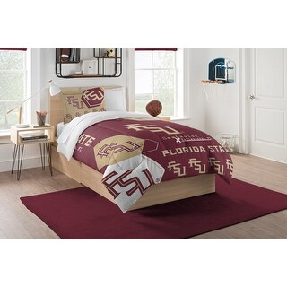 COL 862 Florida State Hexagon Twin Comforter Set - Bed Bath & Beyond ...