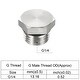Male Plug Thread Hex Head Socket Solid Pipe Fitting with Sealing Ring ...