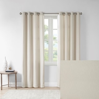 Solid Piece Dyed Grommet Top Curtain Panel - Bed Bath & Beyond - 43694780